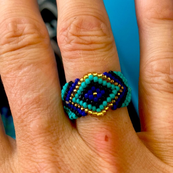 Handmade | Jewelry | Final Sale Gorgeous Hand Beaded Ring From Bali ...